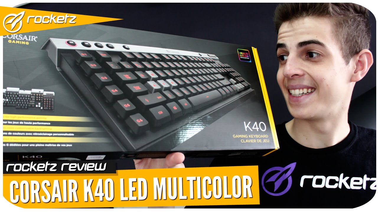 Corsair Raptor K40 - Teclado Gamer multicolor - YouTube