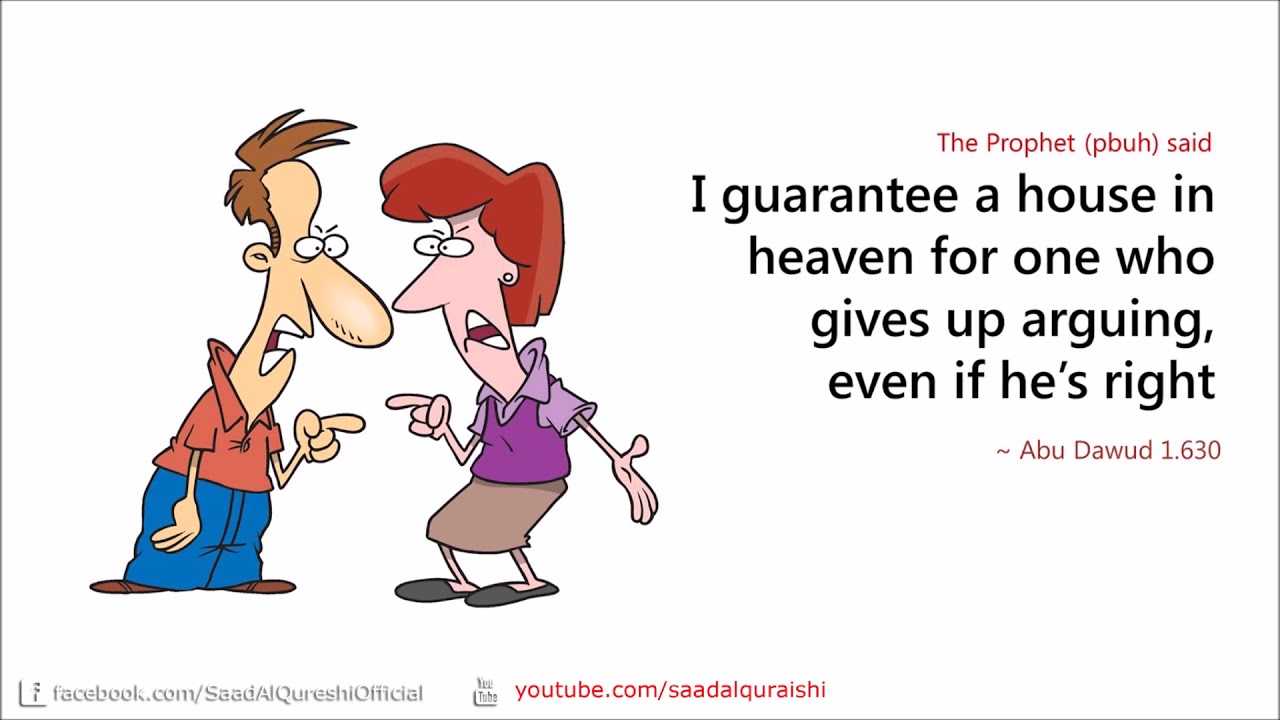 Hadith About Argument and a Fight - Advice From The Prophet Muhammad ﷺ ...