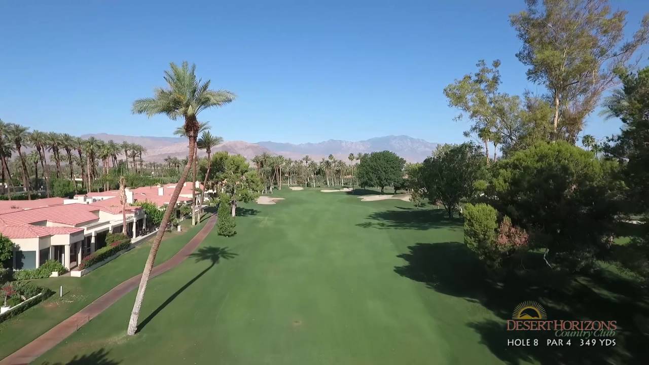 HOLE #8 Aerial Fly-By - Desert Horizons Country Club - Before Course ...