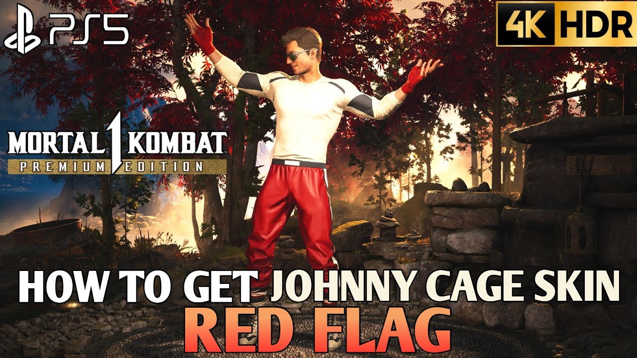 How to Get Johnny Cage Red Flag MORTAL KOMBAT 1 Red Flag Skin | MK1 ...
