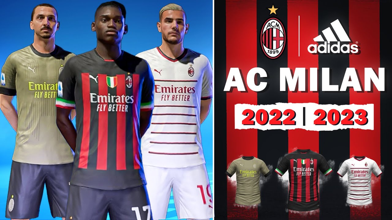 AC Milan 22/23 Kits ( FIFA 22 Kits Mods ) - YouTube