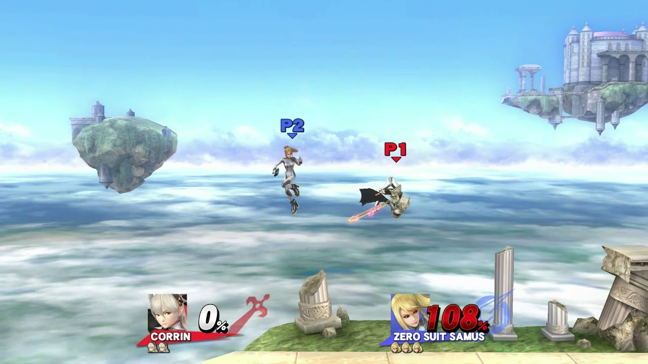 Smash Wii U Corrin Vs Zero Suit Samus - YouTube