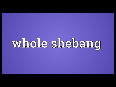 Whole shebang Meaning
