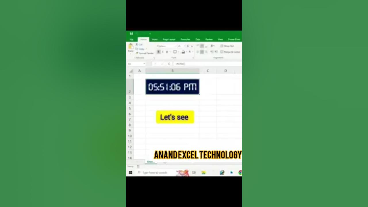 😱😳 Digital Clock⏰ in Excel with real-time 💯🔥#exceltips #computer #exceltutorial #exceltricks # ...