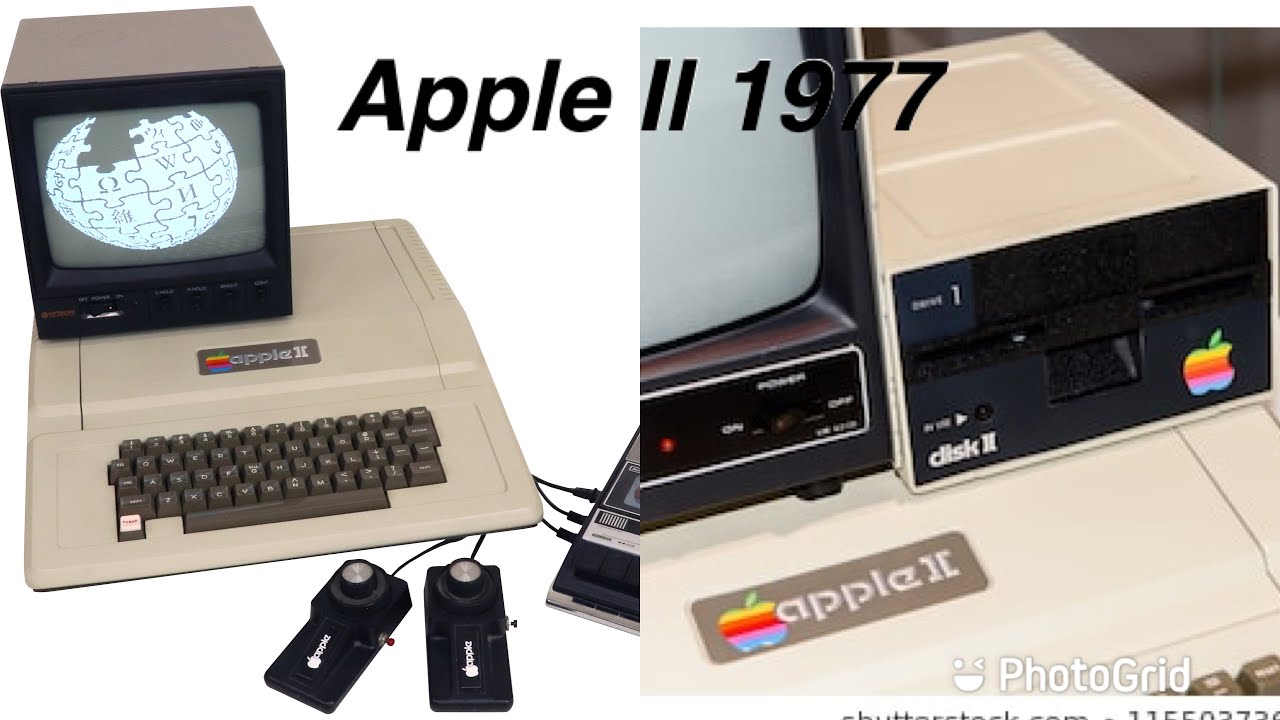 Apple ( Apple II ) Apple computer , Avril 1977/ computer by Steve Job ...