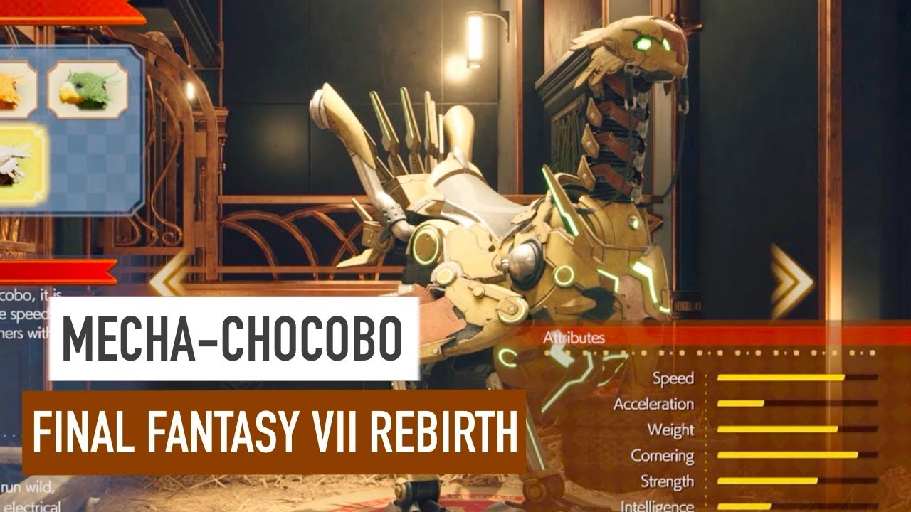 Final Fantasy VII Rebirth - Unlocking The Mecha-Chocobo - YouTube