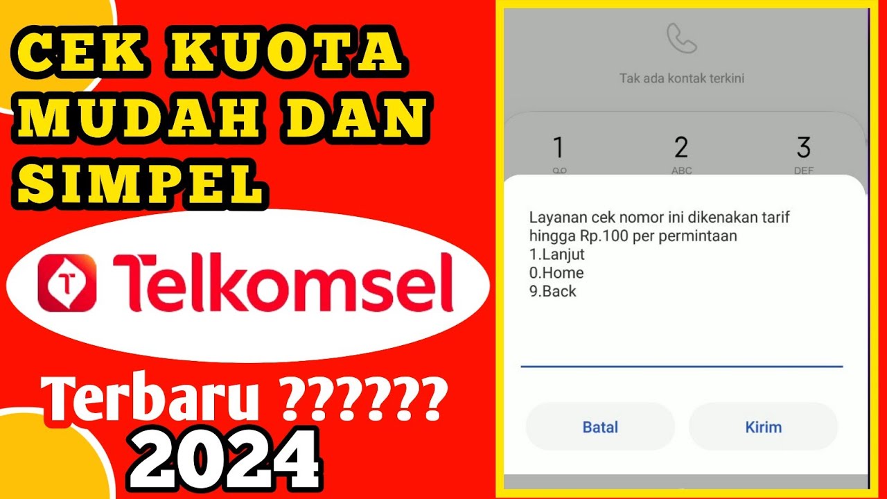 CARA CEK KUOTA TELKOMSEL 2024 | CARA MELIHAT SISA KUOTA TELKOMSEL ...