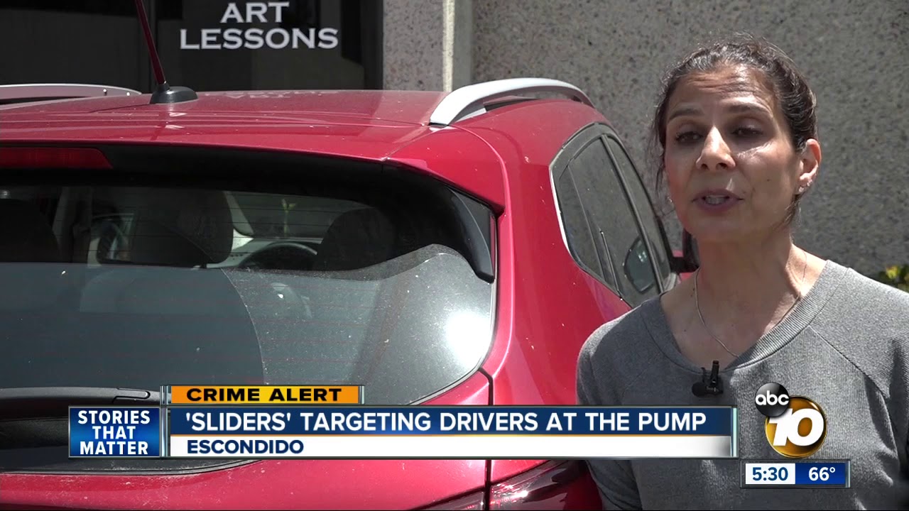 'Slider' thieves targeting drivers at the pump - YouTube