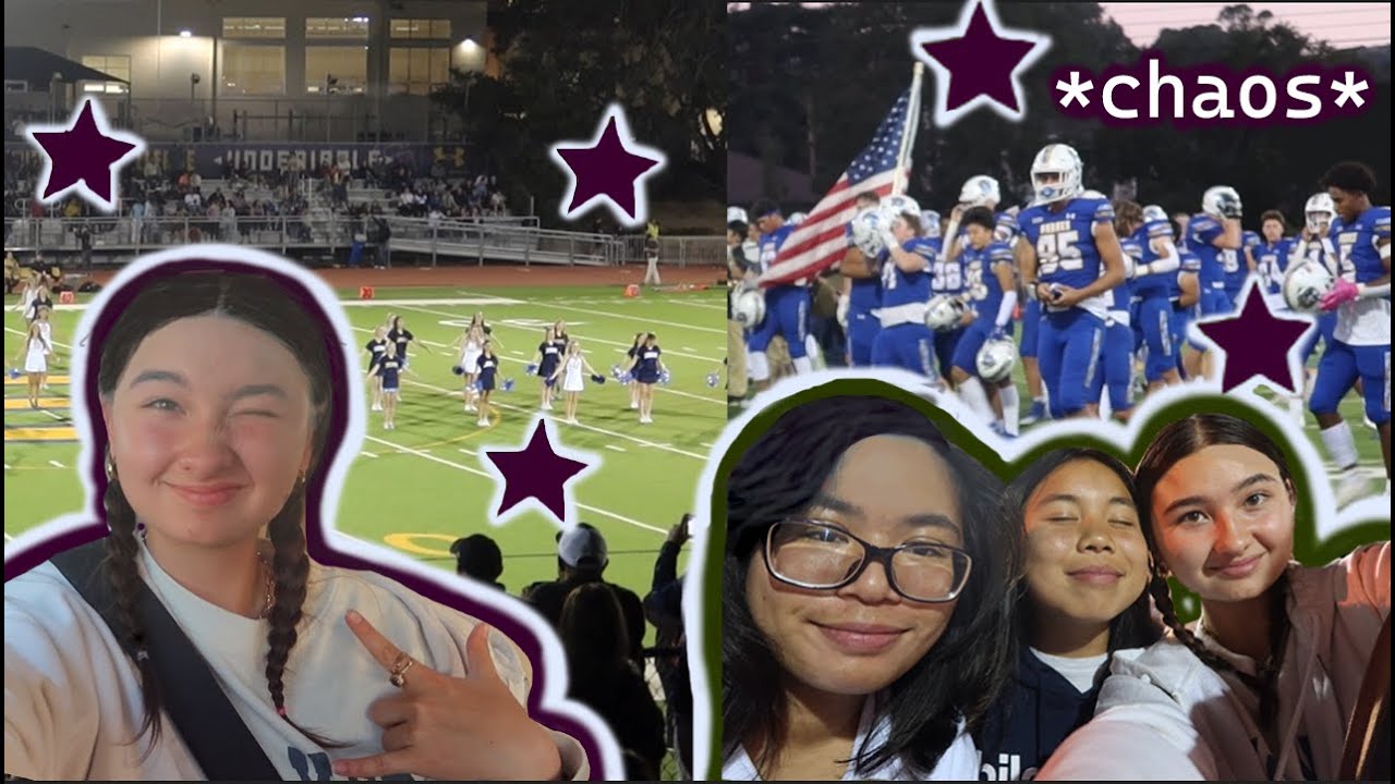 COME WITH ME TO A FOOTBALL GAME & SLEEPOVER *chaotic* - YouTube