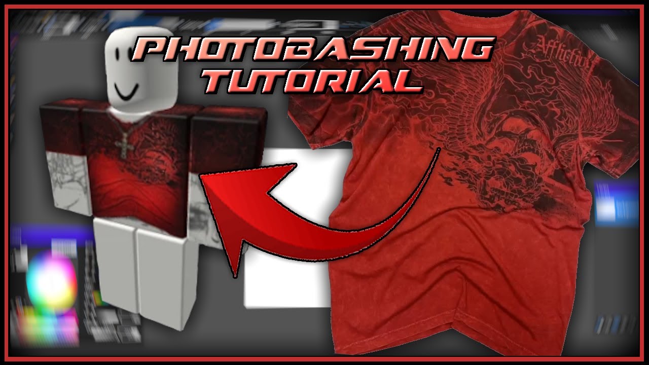 How to Photobash a Red Shirt for Roblox! (Easy Tutorial) - YouTube