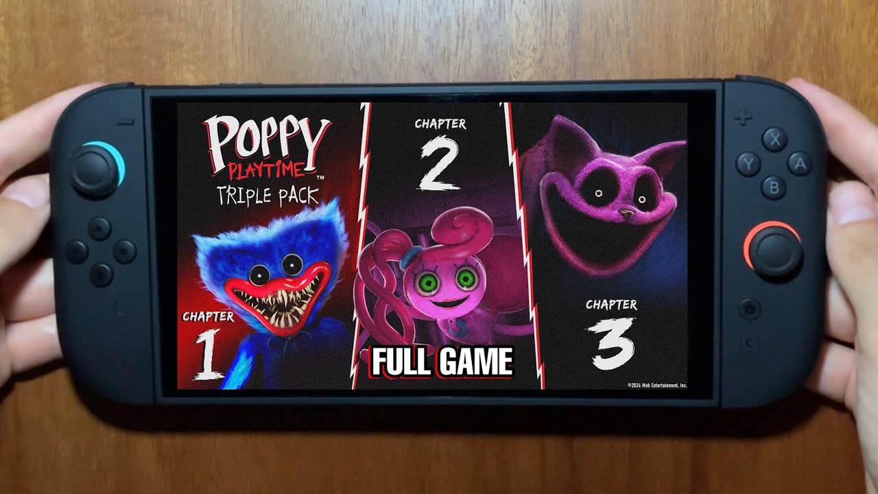 Poppy Playtime Triple Pack (Full Game) Nintendo Switch 2 Gameplay - YouTube