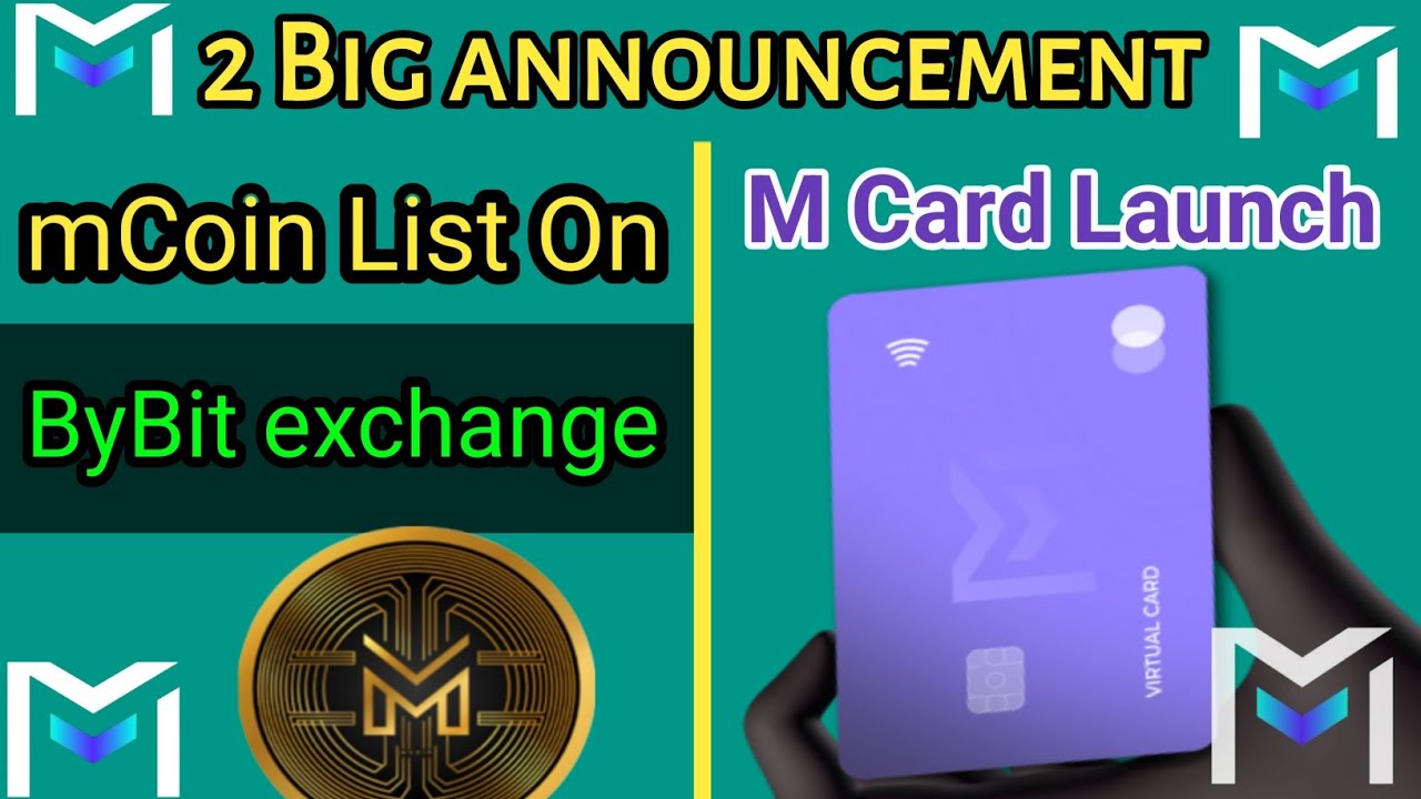 mCoin New Listing on ByBit exchange। mCoin New Listing exchange।M Card ...