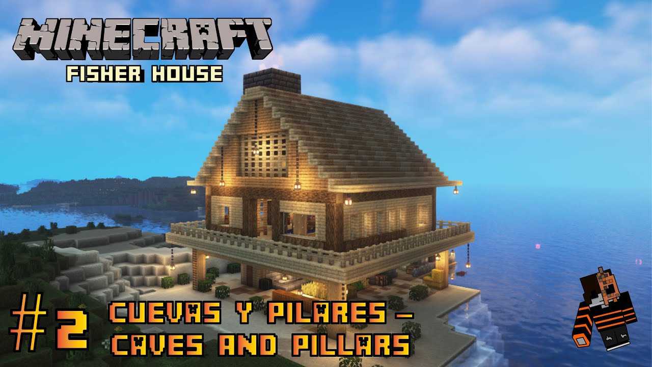 Minecraft relaxing build - #2 Fisher house / casa del pescador - Cuevas ...