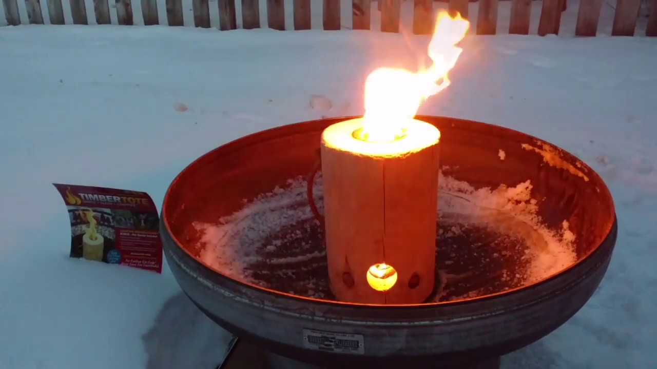 Fire Pit Log - Campfire Log - YouTube