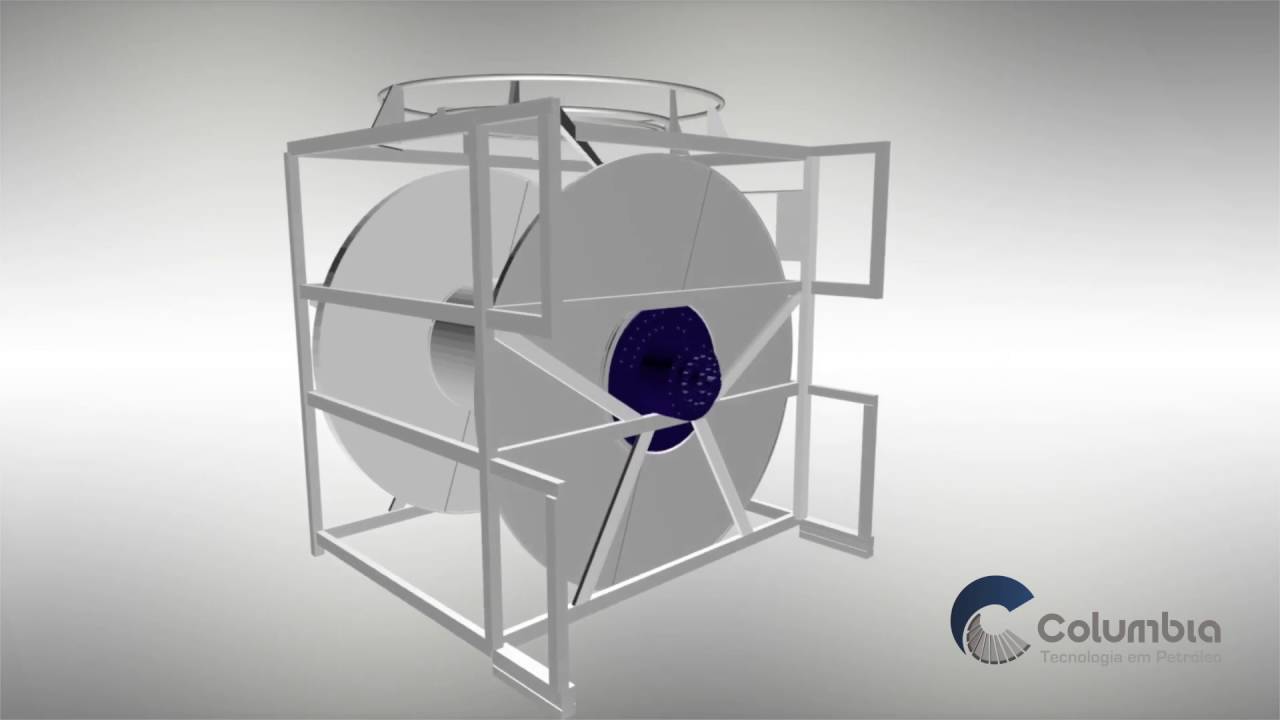 Animação de Projeto de Carretel Pneumático - Design Animation reeler ...