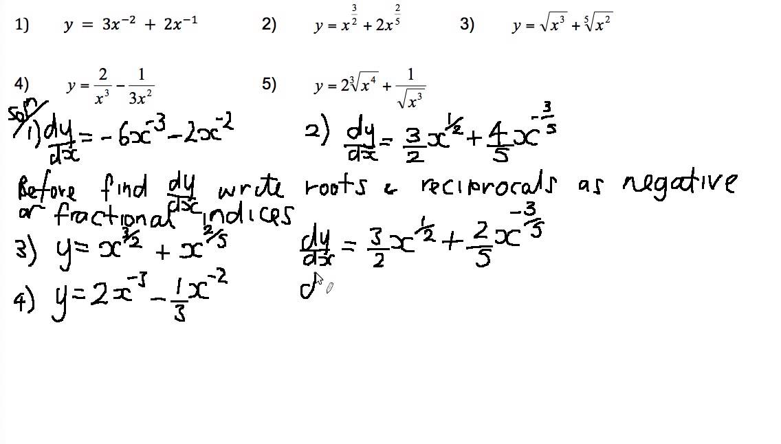 Further Differentiation Solutions - YouTube