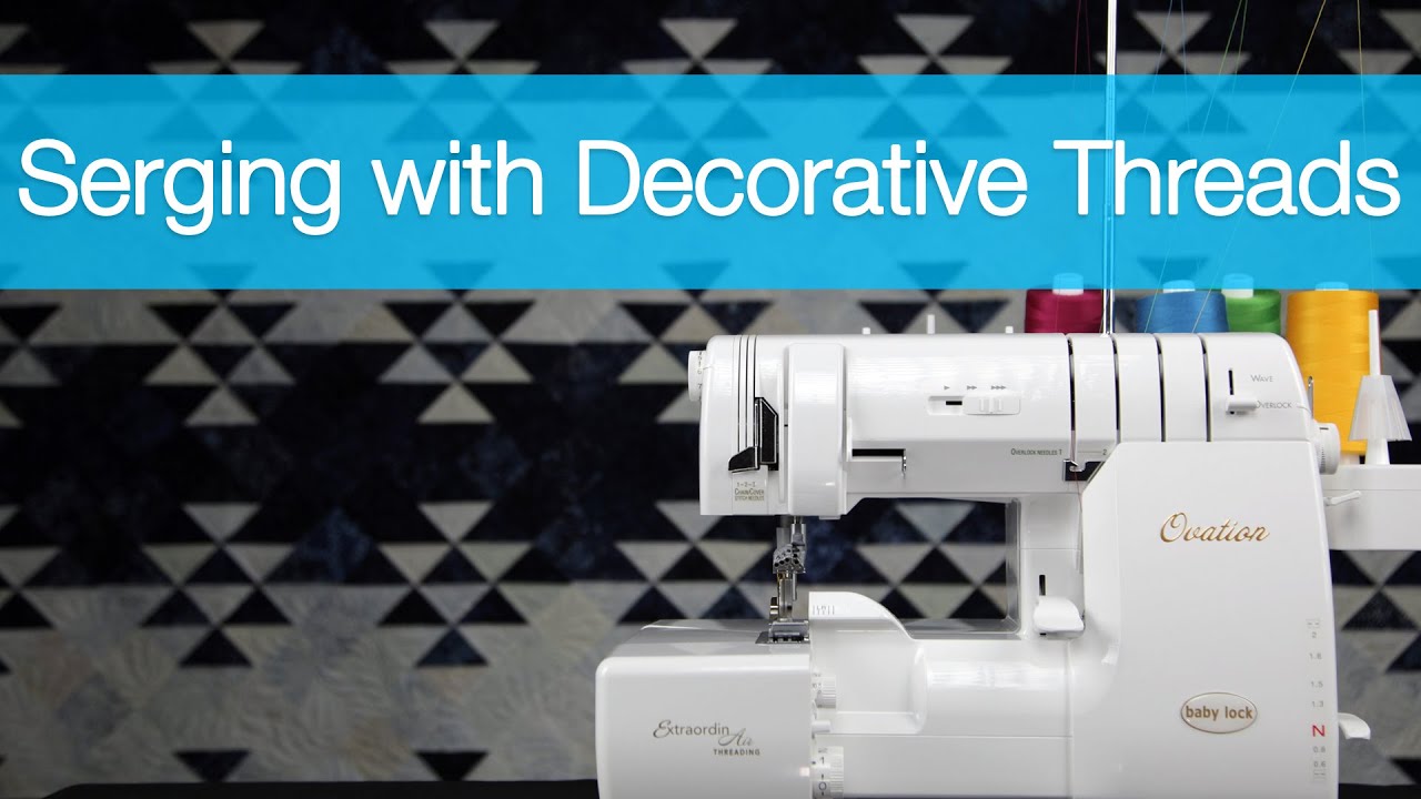 How to Serge with Decorative Threads - YouTube