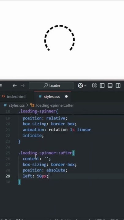 Smooth Loader Animation with CSS #shorts #html #css - YouTube