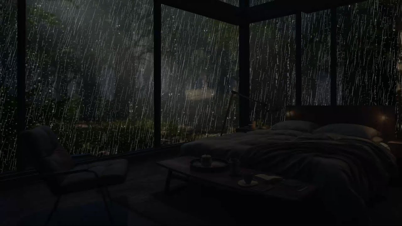 Rainy Day ASMR: Heavy Rain and Thunder Sounds - 3 Hours of Instant ...
