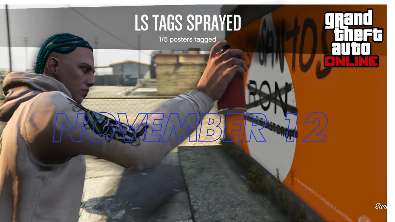 LS TAGS LOCATIONS NOVEMBER 12 IN GTA ONLINE - YouTube