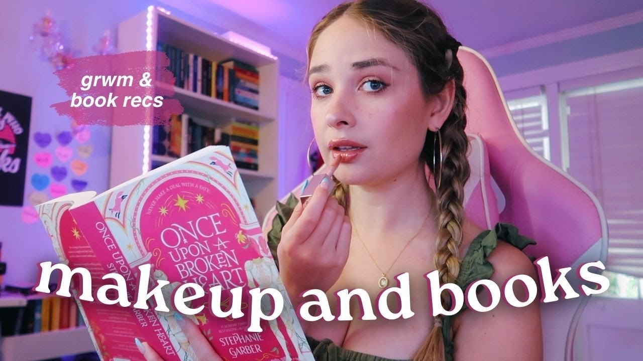 doing my makeup and talking about books makeup and books tag - YouTube