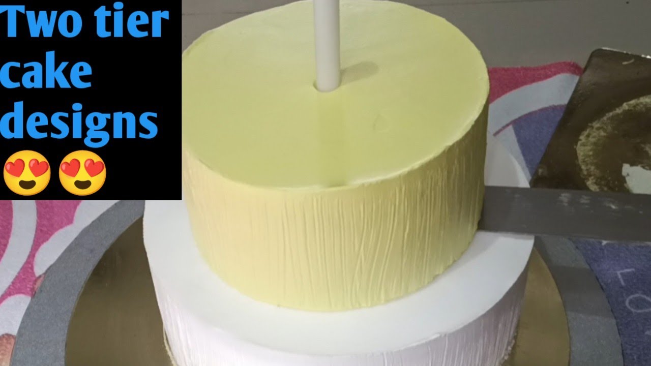 Two tier cake designs//beautiful cake designs//new rose 🌹 flowers ...