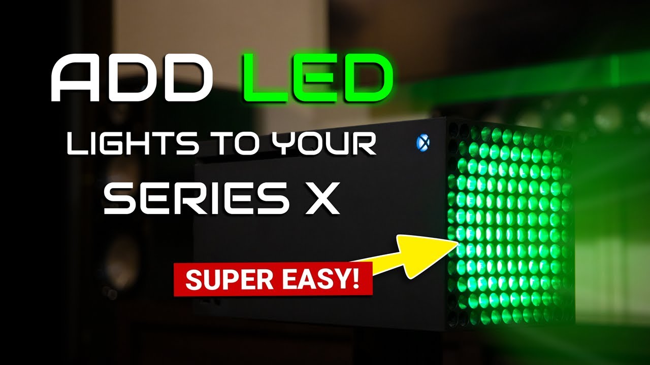 XBOX Series X LED Strip Light Mod (V1) - YouTube