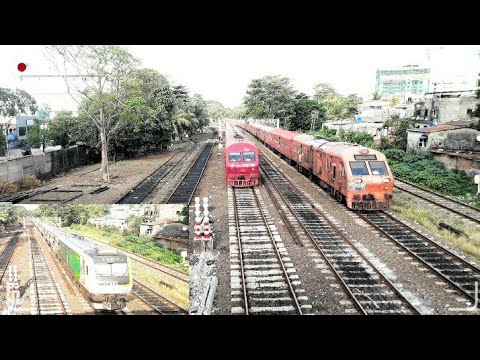 icf train passing another icf train | class s11 | class s14 | integral coach fctory chennai ...