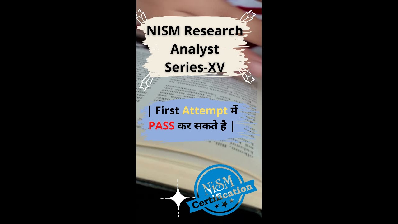 NISM RESEARCH ANALYST || NISM SERIES -15 ||NISM SERIES -XV - YouTube