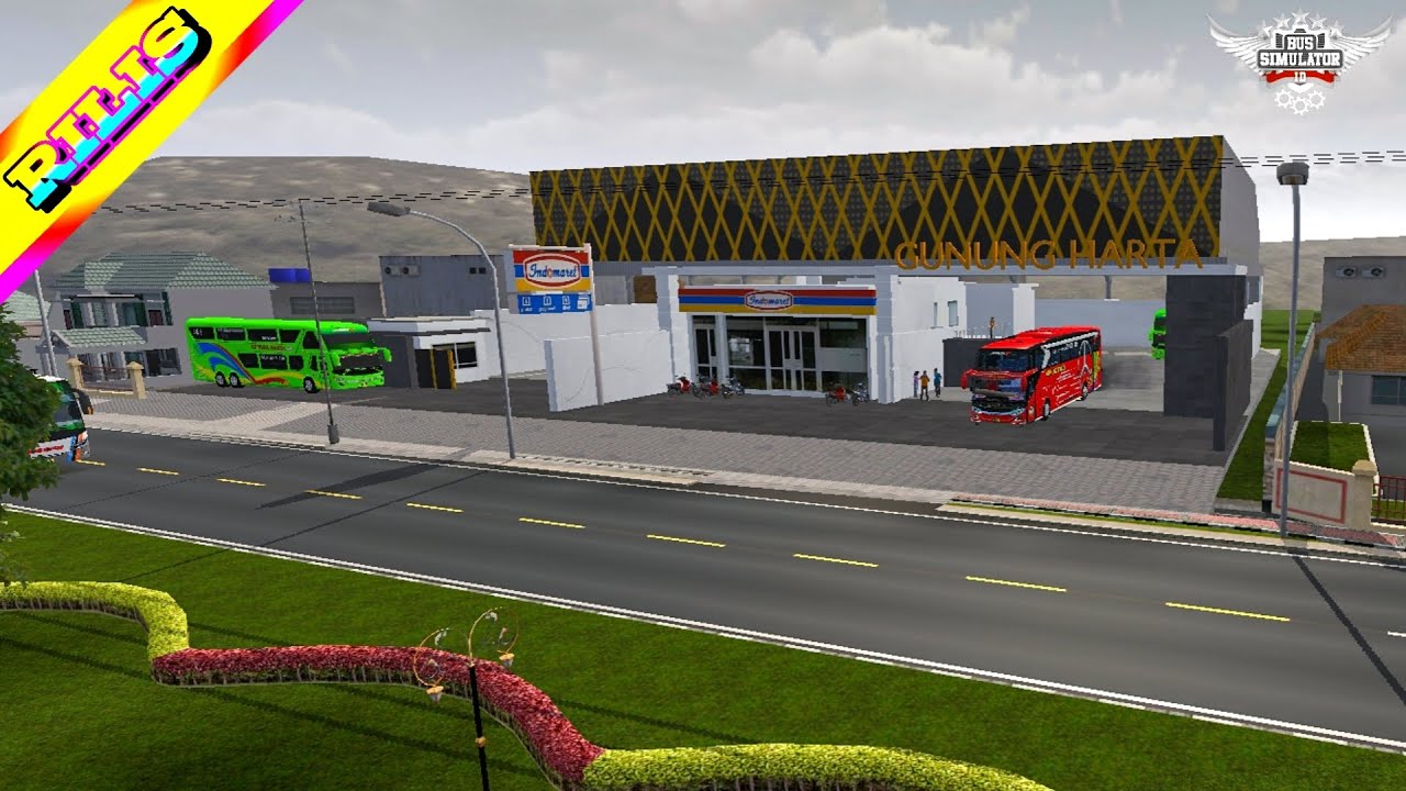 MAP MARKAS GUNUNG HARTA | MOD MAP BUSSID TERBARU | OBB BUSSID TERBARU ...