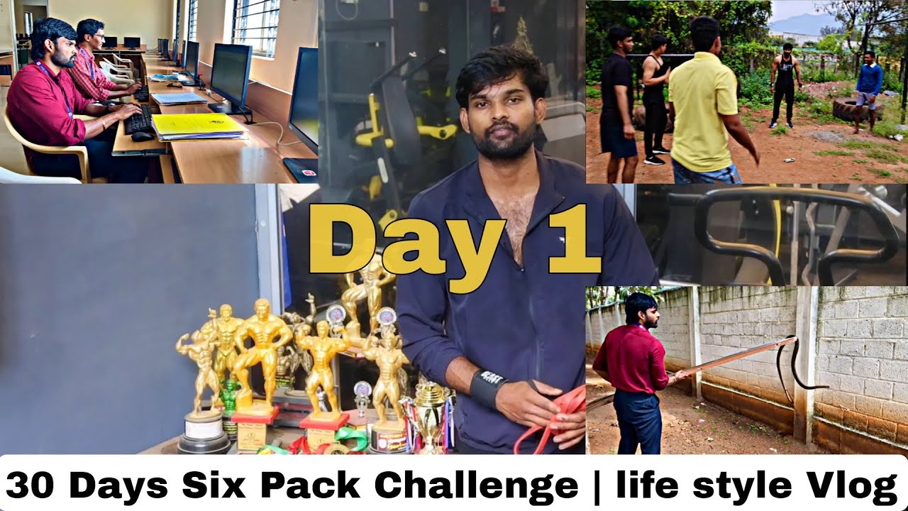 DAY-01 | 30 Days Six Pack Challenge | life style Vlog | Ranjith Natural Fitness - YouTube