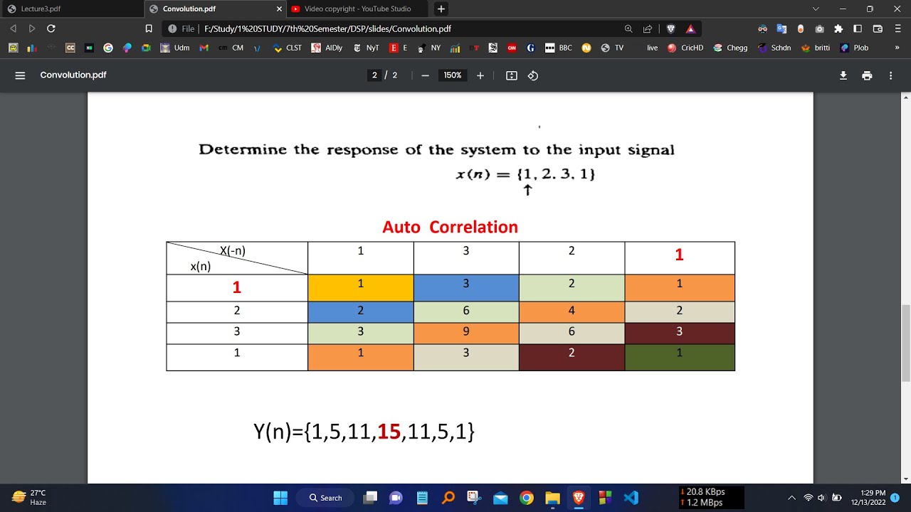 Auto Correlation Bangla Tutorial - Digital Signal Processing (DSP) - YouTube