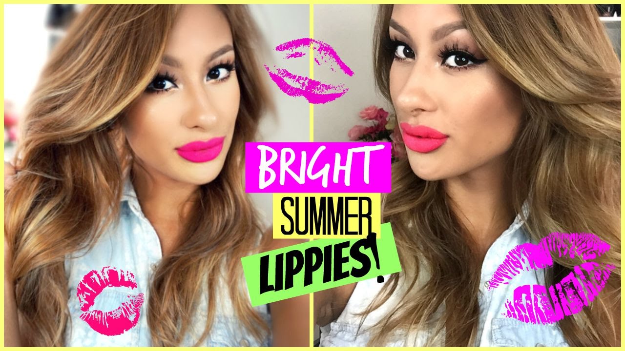 Bright Summer LIPS!! Try on! - YouTube