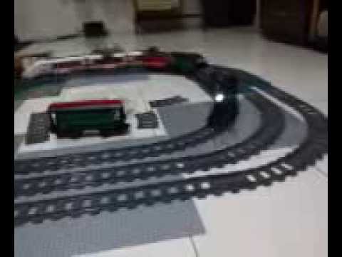 LEGO train 4535 with power function - YouTube