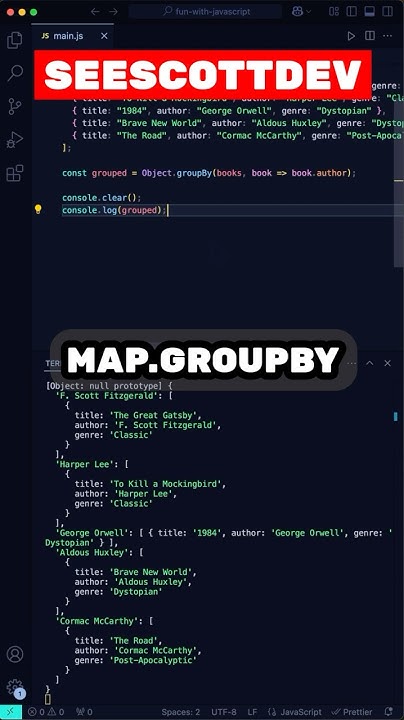 Map.groupBy is new in JavaScript (how to use it) - YouTube