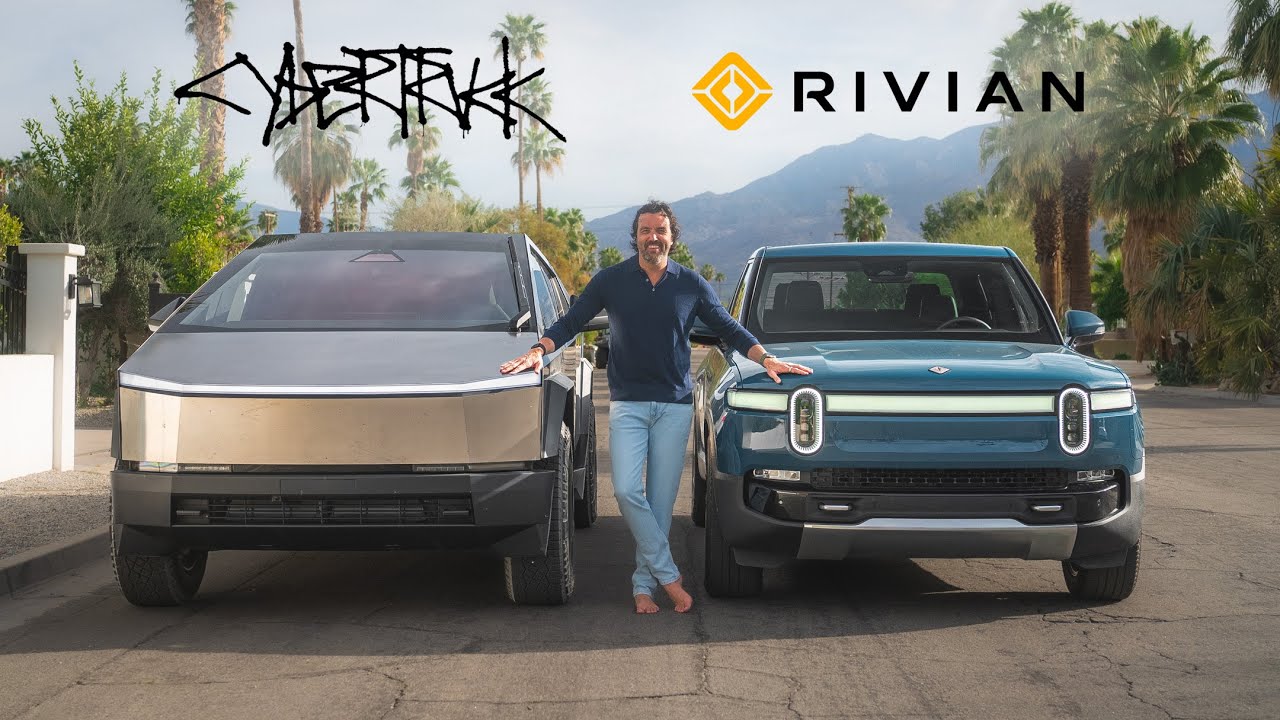 Cybertruck vs. Rivian R1T - Tesla pro lidi, co nemají rádi Teslu. - YouTube