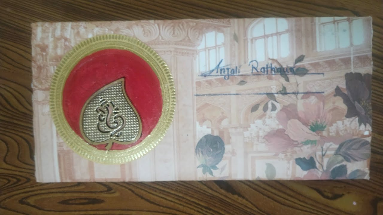shagun ka lifafa old wedding card making ideas - YouTube