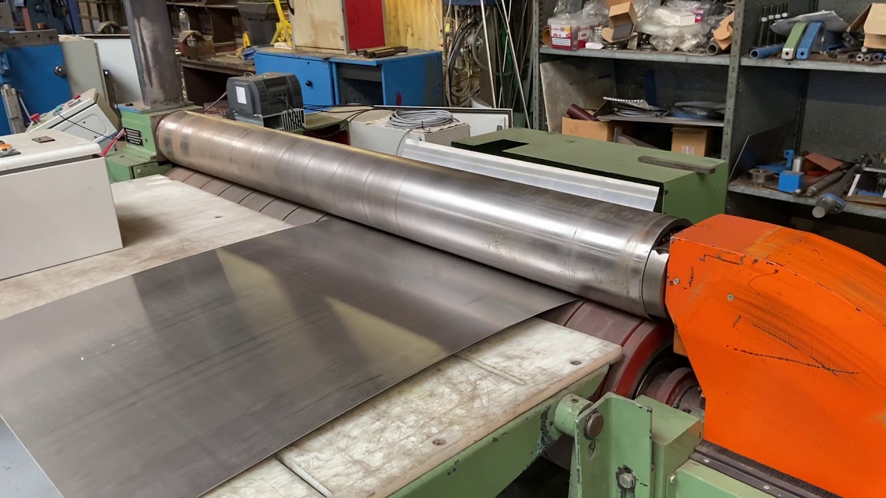 Trials on a 2-roll bending machine Lisse - YouTube
