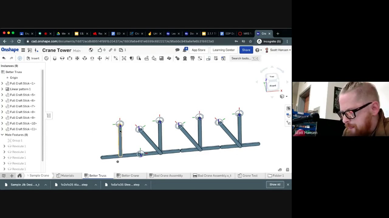 Creating a Popsicle Stick Crane CAD Model - YouTube