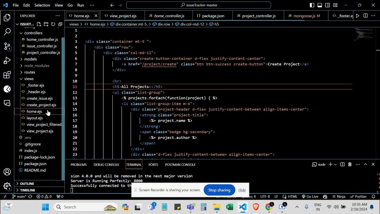 Issue tracker app - coding ninjas - YouTube