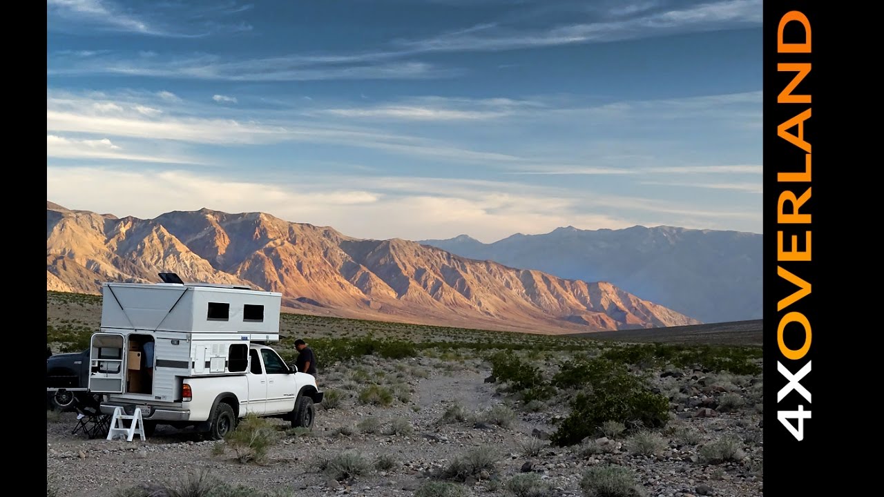 USA 4WD Off-Road Camper | part-2. Death Valley hard rocks + hot springs ...