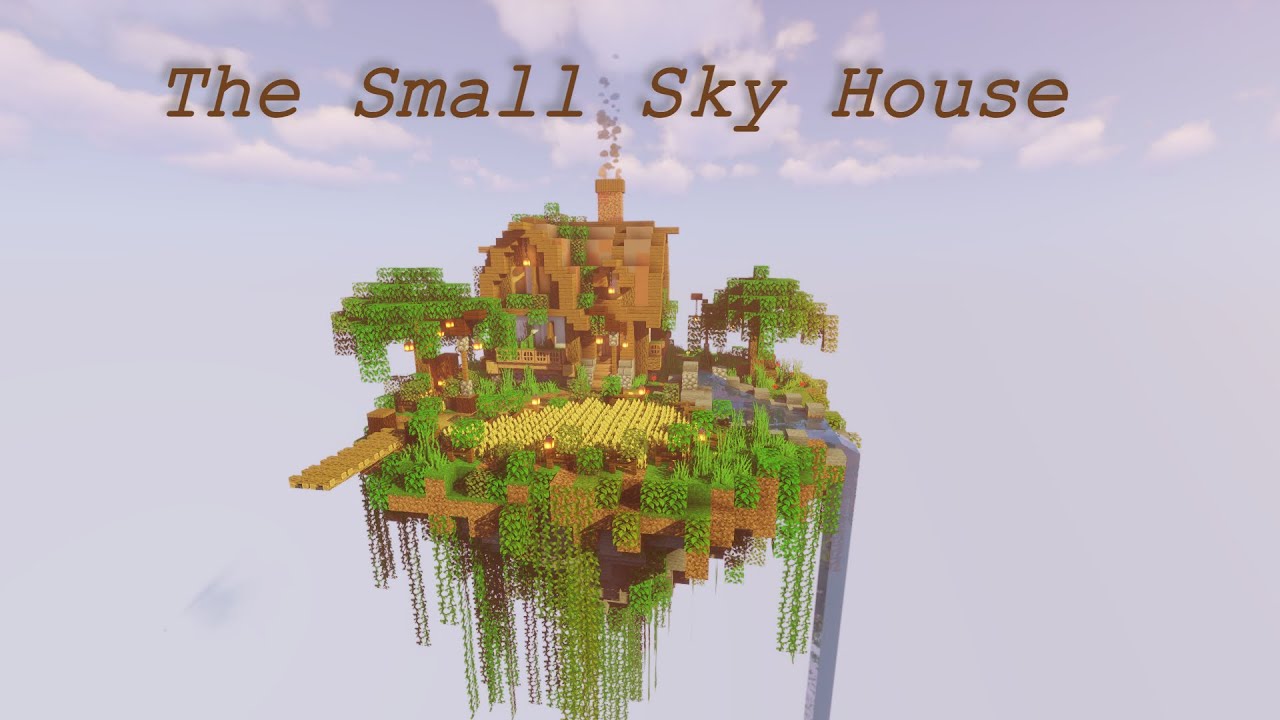 Building Small Sky House in Minecraft || The Small Sky House (Speed ...
