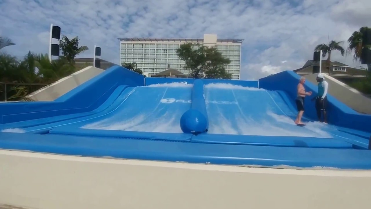 Moon Palace Jamaica Grande Flow Rider Surfing Simulator Presented by ...