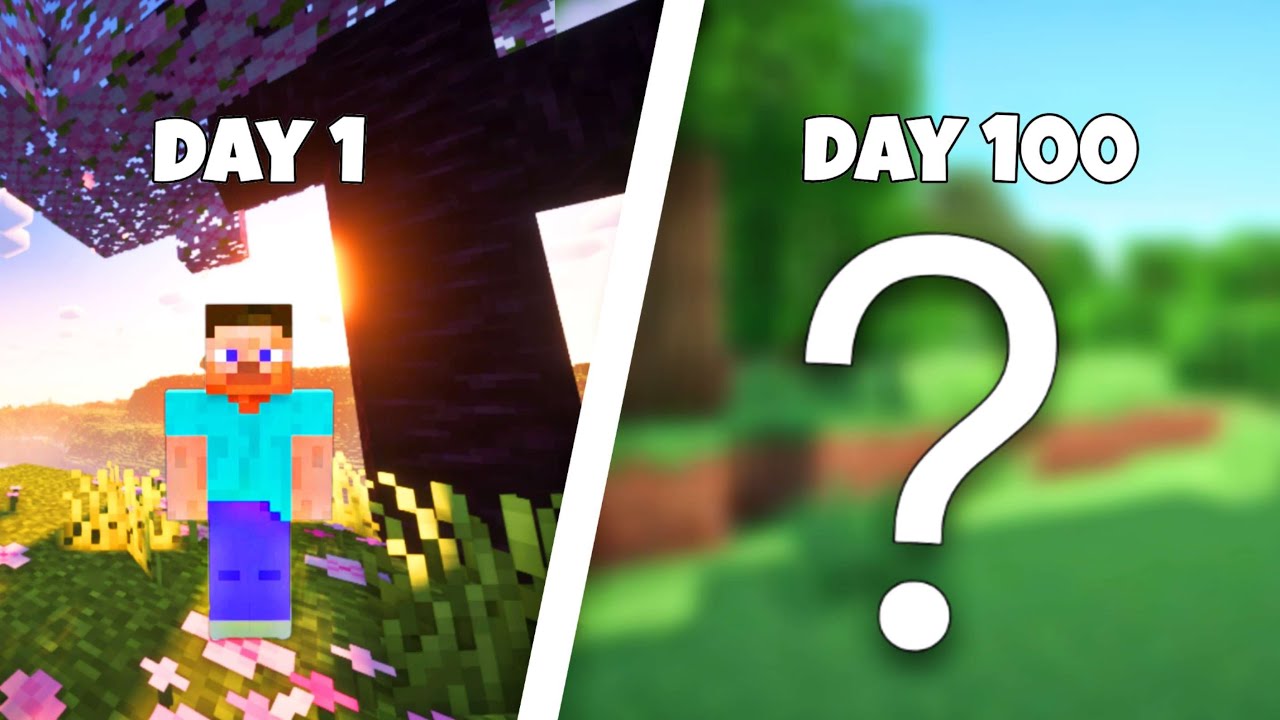 My 100 Days Progress In My Minecraft Survival World - YouTube