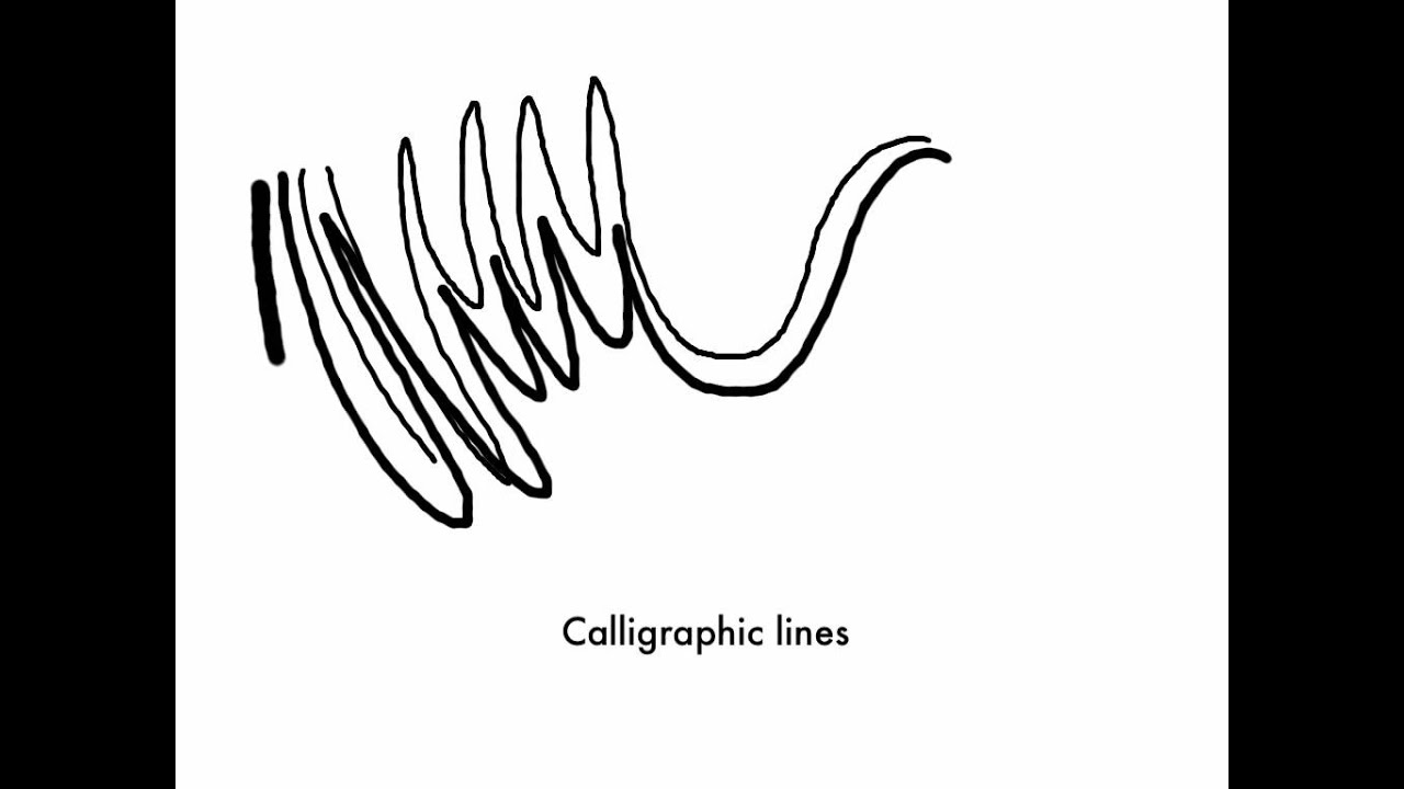Calligraphic Lines - YouTube