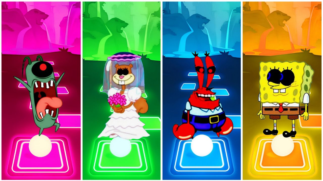 Plankton Exe 🆚 Sandy Cheeks Exe 🆚 Mr Krabs Exe 🆚 Spongebob Exe 🎶 Tiles ...