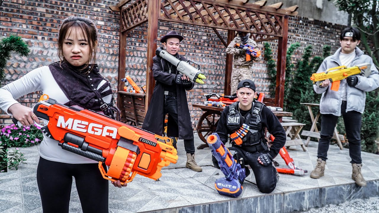 Alpha Nerf War : Team SEAL X Warriors Nerf Guns Fight Dr Lee Crazy With ...