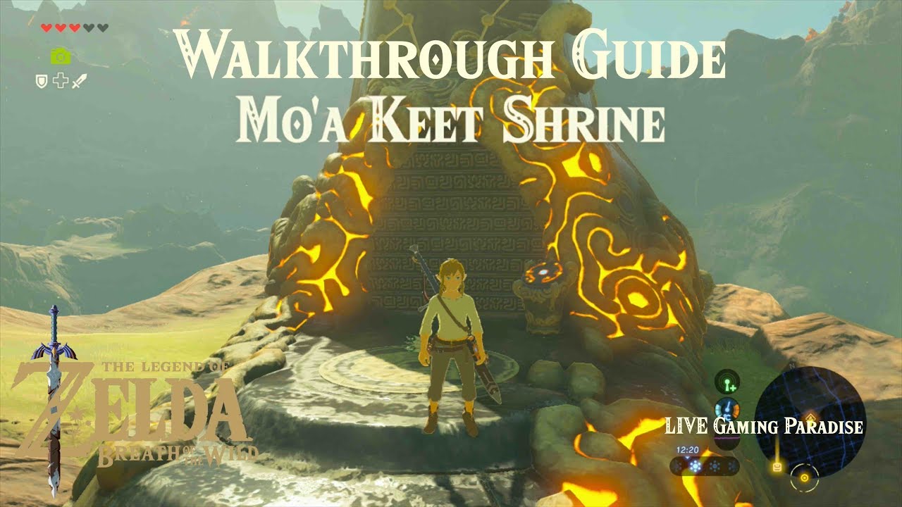 Breath of the Wild | Near Cephla Lake | Mo'a Keet Shrine Guide - YouTube
