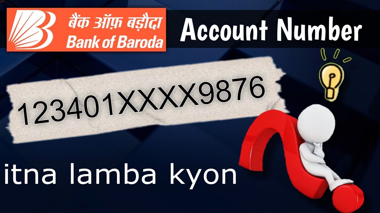 Bank of Baroda Account Number Format Explained in Hindi - YouTube