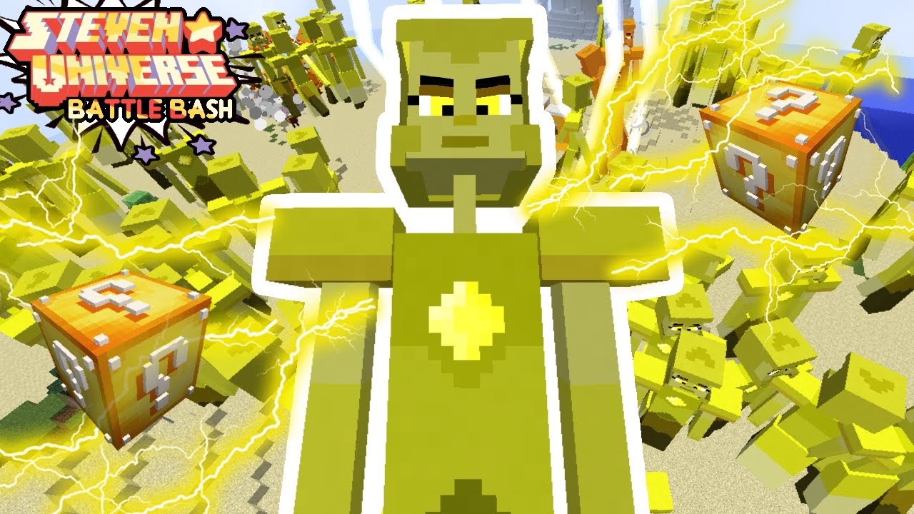 FIGHTING YELLOW DIAMOND IN MINECRAFT!! | KAGIC & Lucky Block Mod ...